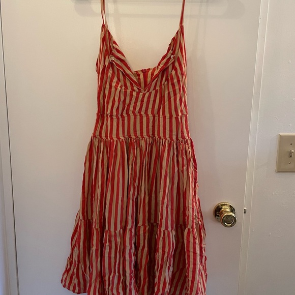 minnie wilde | Dresses | Striped Red And White Mini Dress | Poshmark